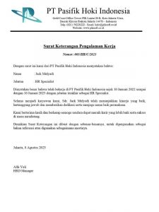 3 Contoh Surat Paklaring, Template Gratis dan Aturannya - OnTime Payroll